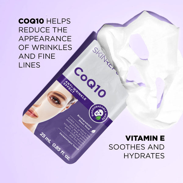 CoQ10 + Caviar Face Sheet Mask (Pack Of 10) | Face Masks - Skin Republic UK
